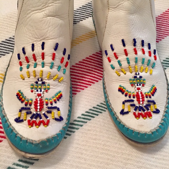 Native American | Shoes | Vintage Native American Concho Beaded ...